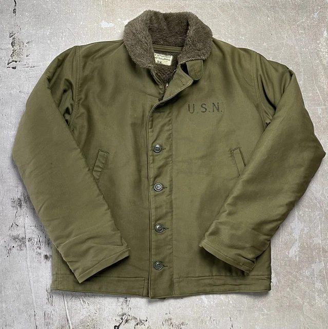WW2 US NAVY N-1 Deck Jacket USN Jungle Cloth Size 38 Mint £1,276.01 ...