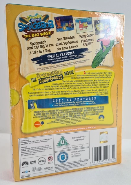 SPONGEBOB SQUAREPANTS - The Big Wave & Spongebob Movie - Sealed NEW DVD ...