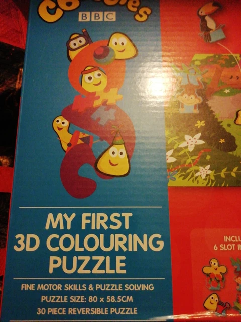 NEW CBEEBIES BBC My First 3D colouring puzzle Pack - Educational Toy ...