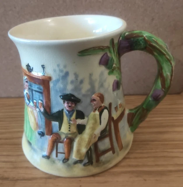 RARE STUNNING CROWN Devon Fieldings Musical Tankard RD NO 804873 Auld ...