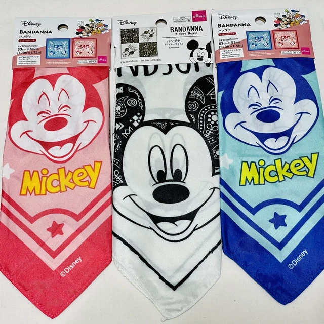 DAISO JAPAN DISNEY Micky Mouse BANDANNA 3SET 20.9 in × 20.9 in New £32. ...