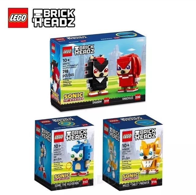LEGO BRICKHEADZ SONIC the Hedgehog Tails Shadow Knuckles 40672 40627 ...