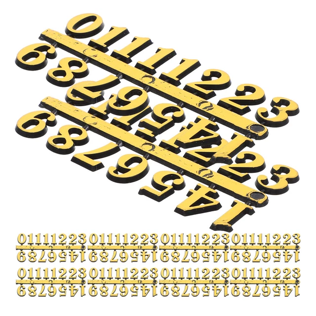 10 SETS CARTE Des Chiffres Arabes Numéros D'horloge Numérique Bricolage ...