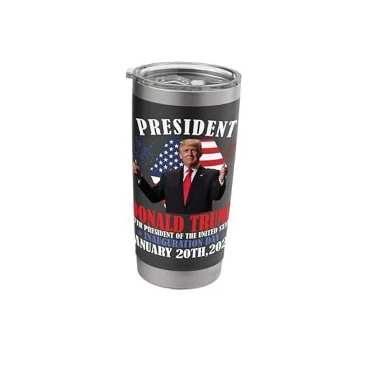 47TH USA PRESIDENT Trump Inauguration Day 2025 Celebration Stainless ...
