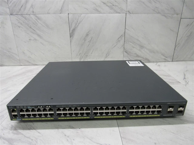 CISCO CATALYST 2960-X Gigabit Ethernet Switch WS-C2960X-48FPS-L (48 ...