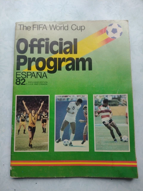 FIFA WORLD CUP 1982 Espana 82 Official Program Programme USA & Canada ...