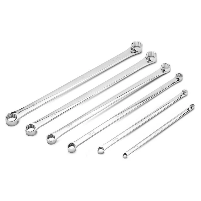 DAYTONA DSS6I 6PCE Imperial Extra Long Flat Double Ring Spanner Set ...
