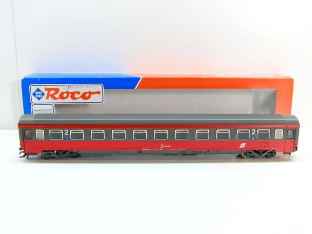 ROCO H0 44666 Personenwagen 2.Kl., ÖBB, DC, KKK NEM, TOP in OVP #36395 ...