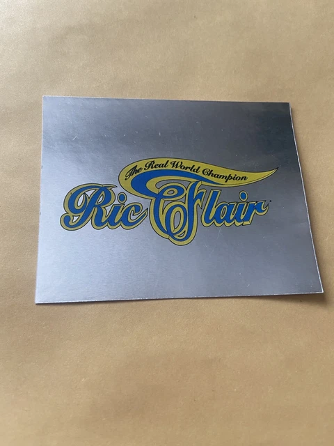 WWF WWE WCW Merlin 1992 Ric Flair Logo Foil Shiny Wrestling Sticker 53 ...