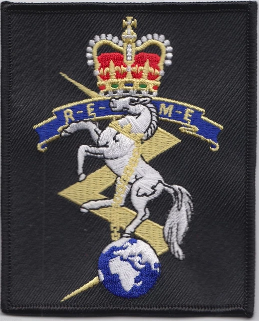 BRITISH ARMY REME Royal Electrical & Mechanical Engineers Embroidered ...