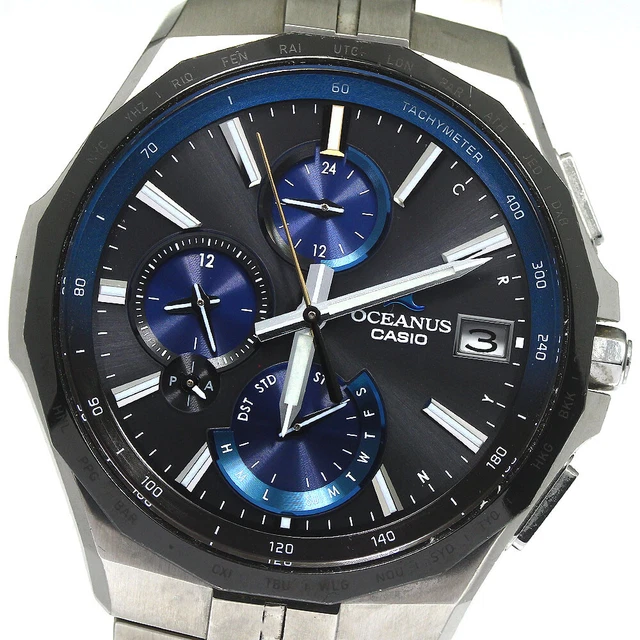 CASIO #31 OCW-S5000E-1AJR Oceanus Manta Radio Solare Interno Uomo EUR ...