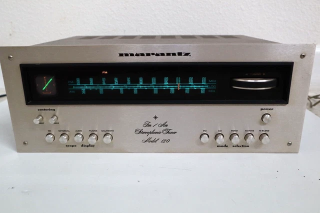 MARANTZ MODEL 120 AM/FM Stereophonic Tuner - Tested Working EUR 435,56 ...