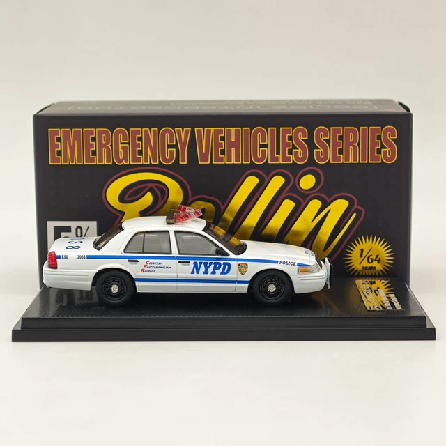 ROLLIN FORD CV NYPD/LAPD Police Car Victoria Crown Diecast Toys Models ...