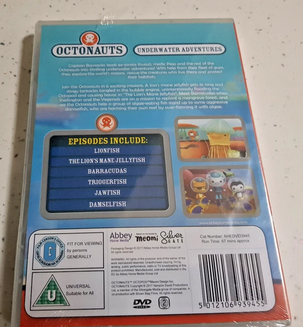 OCTONAUTS - UNDERWATER Adventures - CBeebies - DVD --New! Kids Pre ...