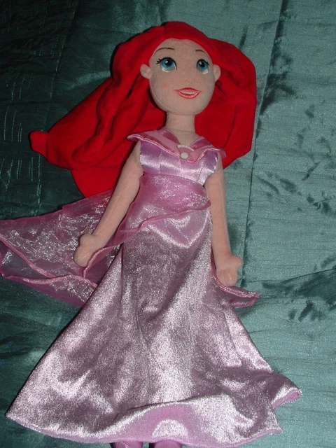 DISNEY STORE The Little Mermaid Large 20" Ariel Plush Soft Doll Toy (Ex ...