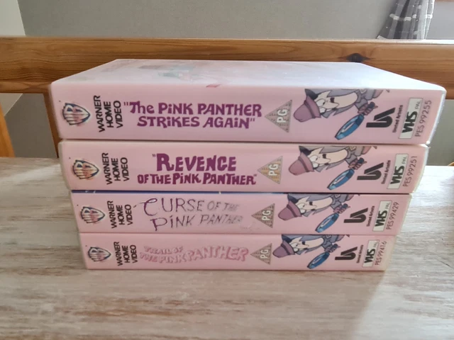 THE PINK PANTHER VHS Warner Bros X4 Retro Rare Collectable £10.00 ...
