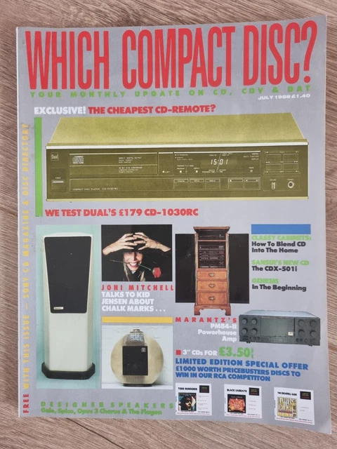 WELCHE COMPACT DISC? Vintage Magazin Juli 1988 EUR 2,36 - PicClick DE
