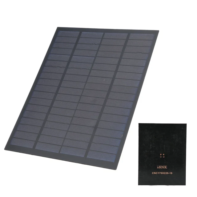 SOLAR PANEL POLYSILICON Epoxy Battery Module Charger Power Board 18V 5W ...