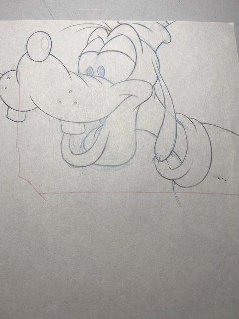 DISNEY GOOFY ANIMATION Artwork Pencil Drawing Frank Thomas Collection £ ...