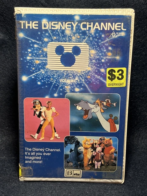 THE DISNEY CHANNEL Volume 1 - VHS Tape - G - Vintage - Ex Rental - Very ...