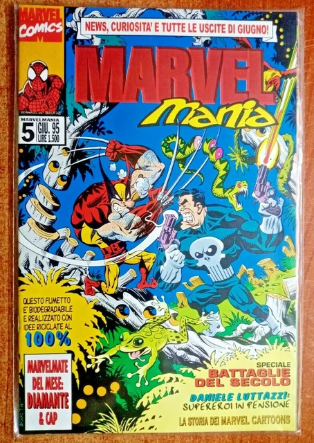 MARVEL MANIA ,FUMETTO Marvel-N.5 Del 1995 -Rif.n.6990-New/Perfect EUR ...