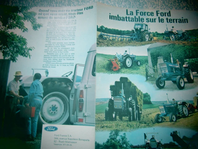 PROSPECTUS GAMME TRACTEURS ford 2000 au 8000 EUR 5,00 - PicClick FR