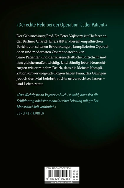 DR. PETER VAJKO Kopfarbeit: Ein Gehirnchirurg über den s (Paperback) (UK IMPORT) $33.76 ...