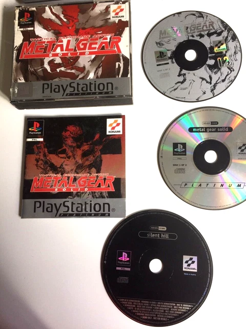 METAL GEAR SOLID & Silent Hill Demo - Black Label - PS1 - FAST & FREE P ...