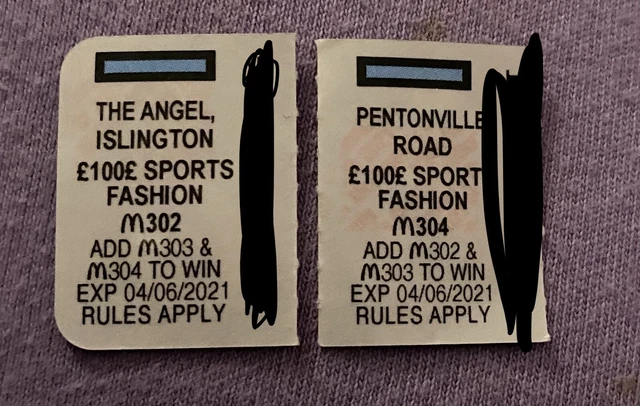MONOPOLY 2021 MCDONALDS. The Angel Islington And Pentonville Road. 302 ...