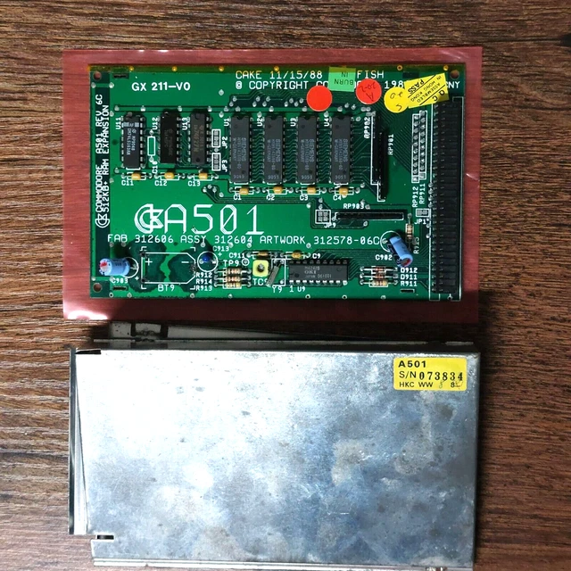 COMMODORE A501 AMIGA 500 512KB Trapdoor Memory Expansion £14.99 ...