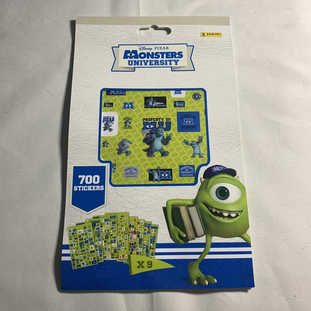 DISNEY PIXAR MONSTERS Inc. University 700 Sticker Pack by Panini £3.00 ...