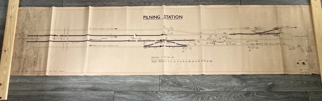 1967 BRITISH RAIL Pilning Station Communication Signalling Box Plan ...
