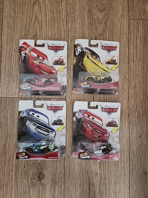MATTEL DISNEY PIXAR Diecast Cars XRS MUD Racing 1:55 Set of 4 MOC New ...