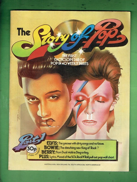 #T303. 1974 The Story Of Pop Magazine - Elvis Presley & David Bowie $30 ...