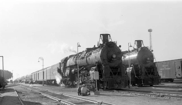 AT&SF SANTA FE Railroad locomotive engine No. 2911 type 4-8-4 OLD TRAIN ...