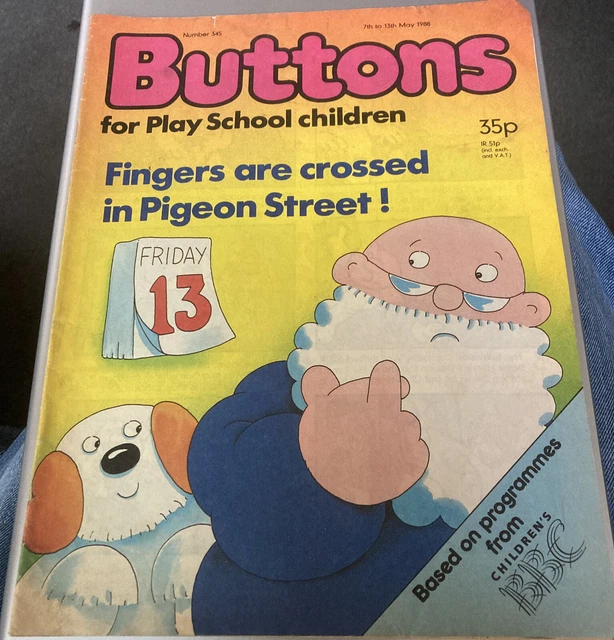 RARE COPY OF Buttons Comic No. 345 1988. Cutting-out £0.95 - PicClick UK