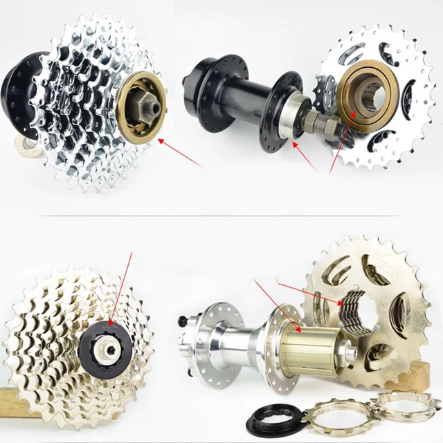 SPROCKET FOR MOUNTAIN Bikes with Thread Type Hubs and Cassette Flywheel ...