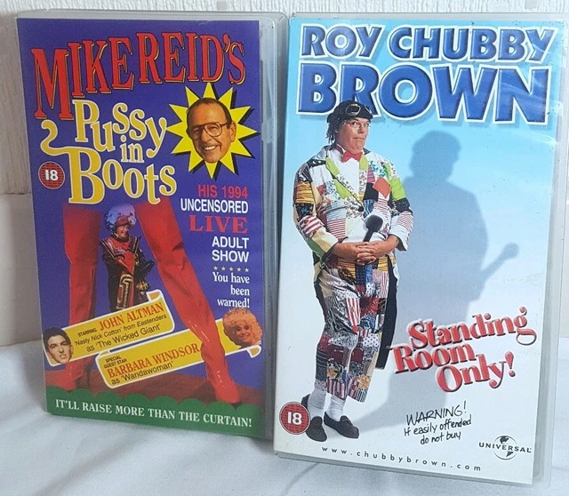 2 VHS TAPES. Mike Reid live show 1994 and Roy Chubby Brown - Standing ...