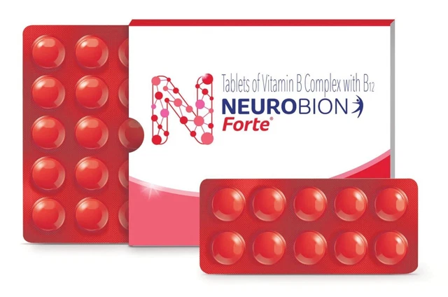 NEUROBION FORTE (100 Tablets) Vitamin B Complex with Vitamin B1 B2 B3 ...