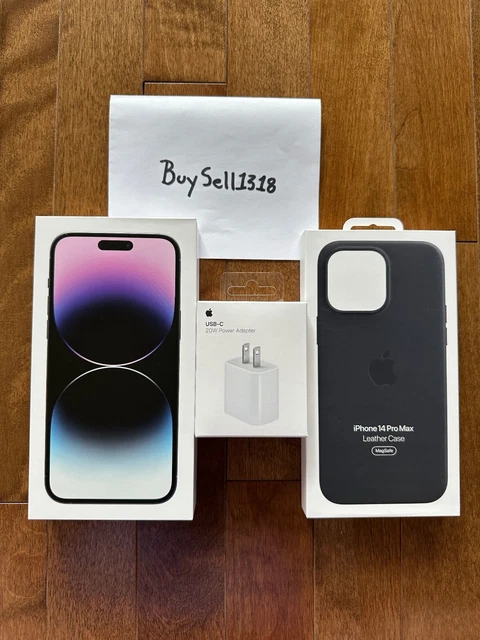 APPLE IPHONE 14 Pro Max 128Gb Purple New Unlocked Bundle Physical Sim ...