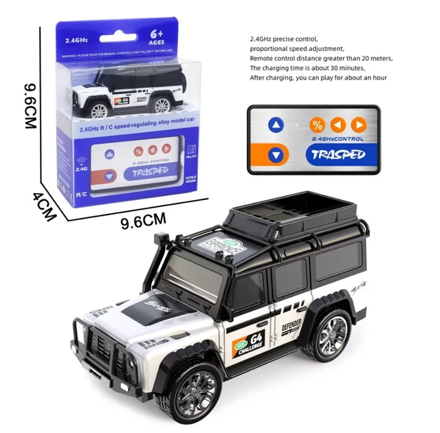 MINI RC DRIFT Car, Alloy Truck 1:64 Scale Remote Control 4x4 Off-Road ...