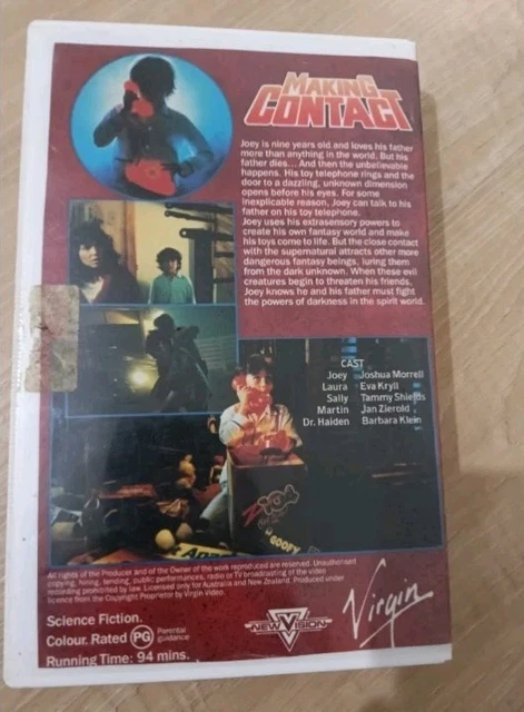 MAKING CONTACT 1985 VHS Supernatural Themed Ex Rental Big Box Rare PAL ...