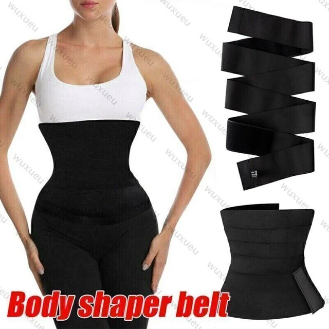 SNATCH ME UP Bandage Waist Trainer Tummy Wrap Sweat Wraps Belt Body ...