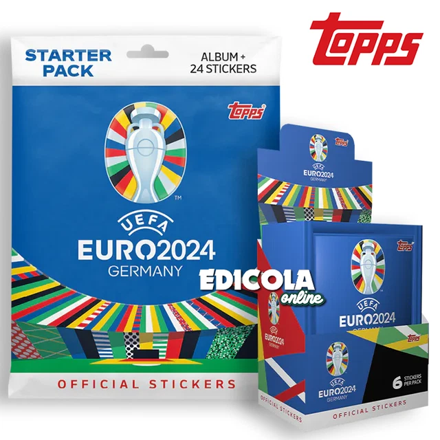 ALBUM E/O BUSTINE di Figurine EURO 2024 Germany Topps Uefa 24 Official ...