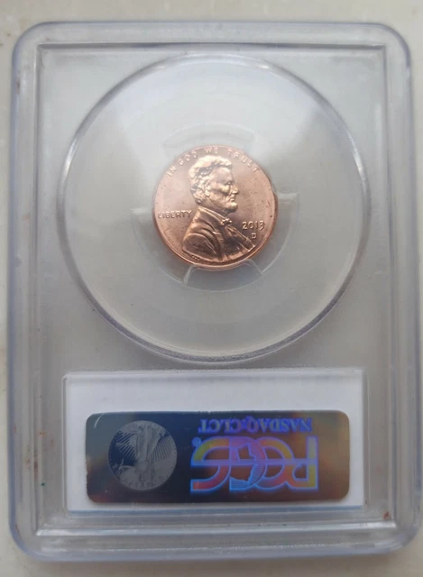RARE PCGS SAMPLE 🔷🔷 UNITED STATES AMERICA USA 🔷 1 ONE Cent 2013 D ...