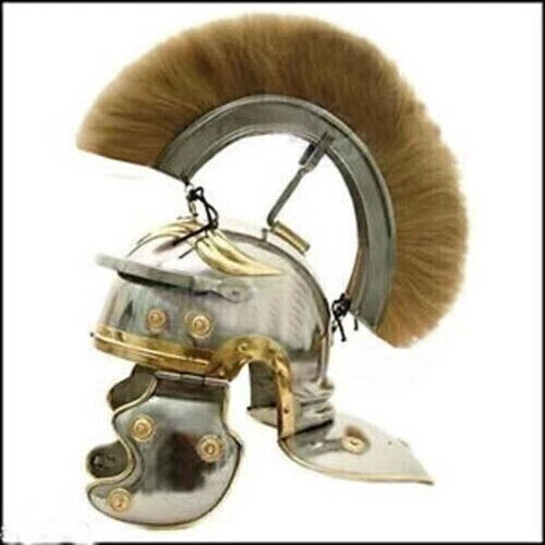 ELMO ROMANO MEDIEVALE Elmo da centurione greco con cinturini per il ...