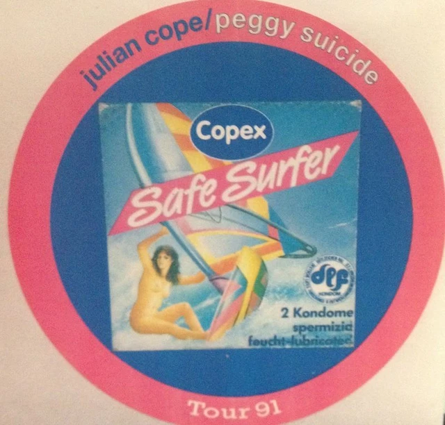 JULIAN COPE PEGGY SUICIDE tour sticker 1991 £11.00 - PicClick UK