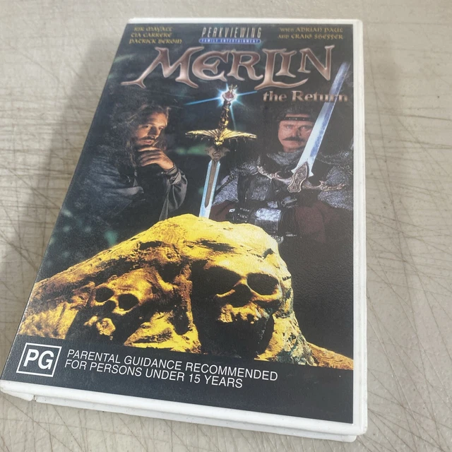 MERLIN THE RETURN - Rare - Big Box Ex Rental -VHS - Cleaned & Tested £ ...