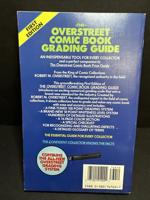 THE OFFICIAL OVERSTREET Comic Book Grading Guide 1ST EDITION 1992 NM £8 ...