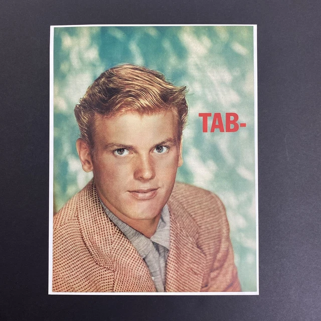VINTAGE 1954 TAB Hunter Actor Color Full Page Photoplay Magazine Aug ...
